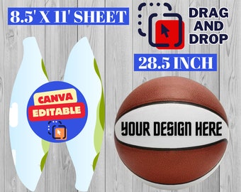 Size 7 Basketball Panel Template Svg, Blank Basketball Panel Template ...