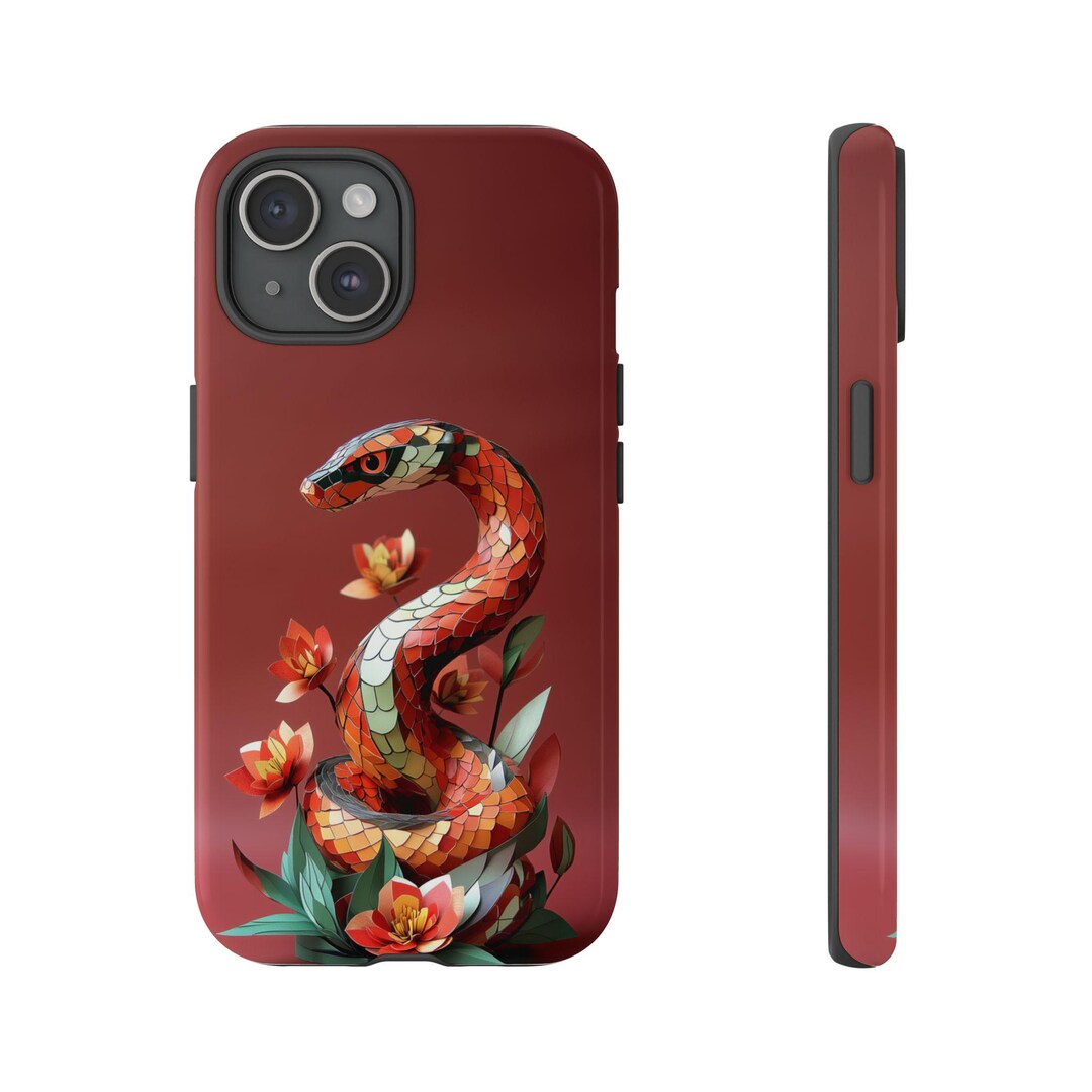 Year of the Snake Phone Case Lunar New Year Cover for iPhone 16 Pro Max ...