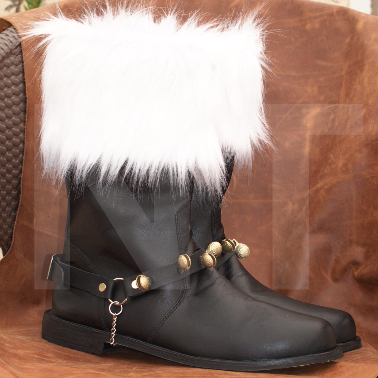 Customizable Santa Claus Boot for Adult and Kids With Jingle Bells ...