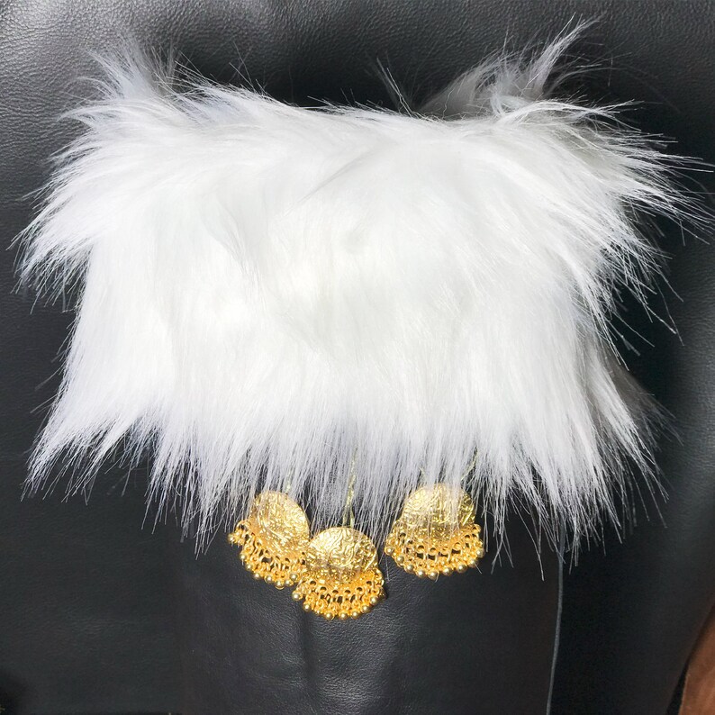 Customizable Santa Claus Boot, Detachable Fur Santa Boot, Black Leather ...