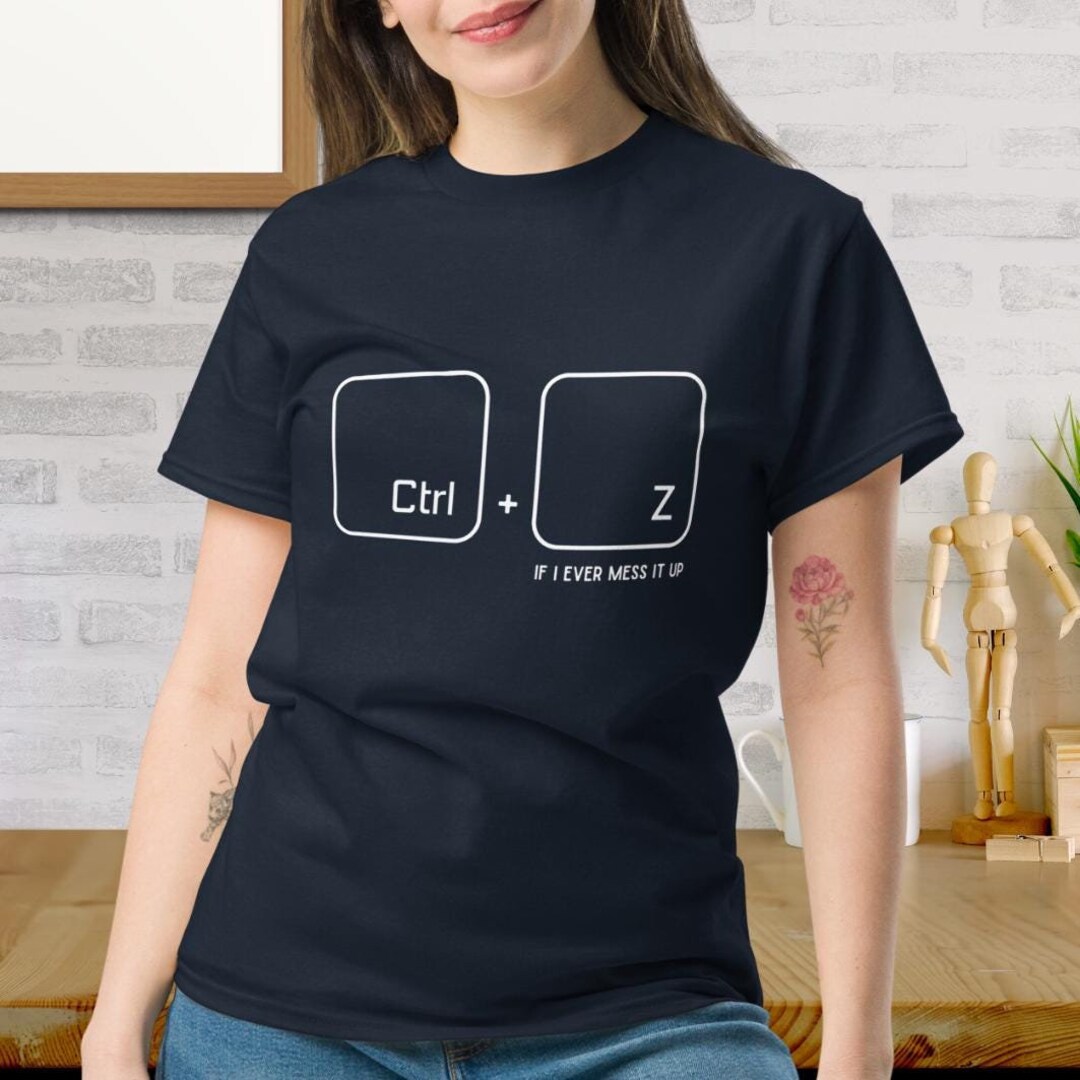 Ctrl Z T-shirt Design for Technology Lovers, Funny Computer Shirt, Tech ...