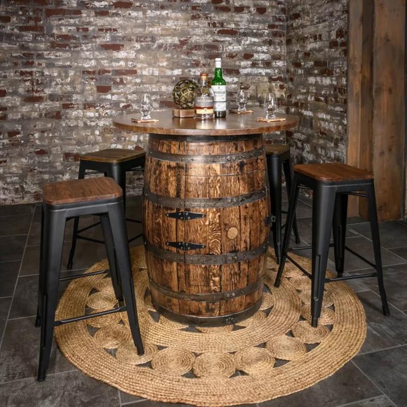 Whiskey Barrel Table - Etsy