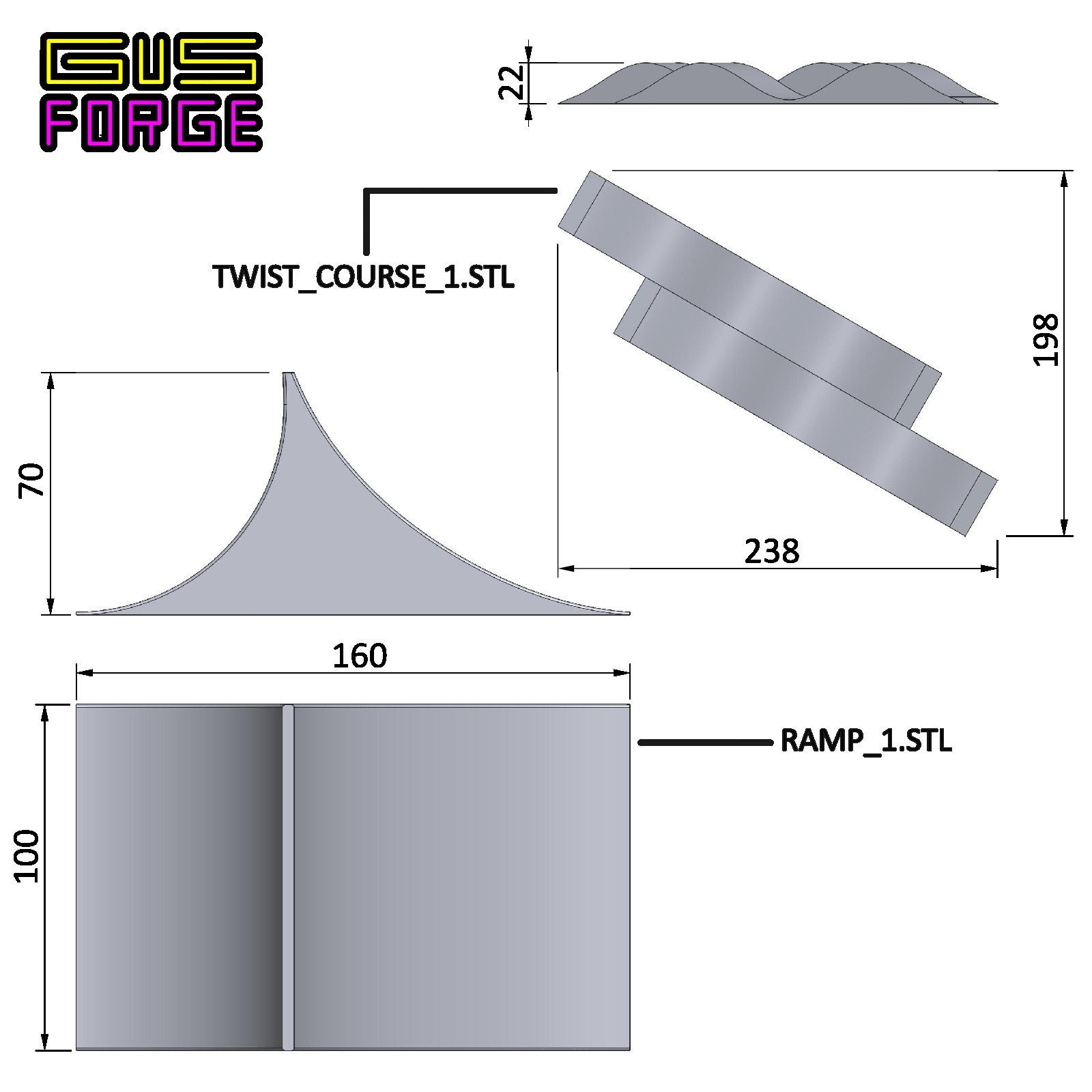 MONSTER TRUCKS and Accessories Complete Set - STL Files for 3d Printing ...