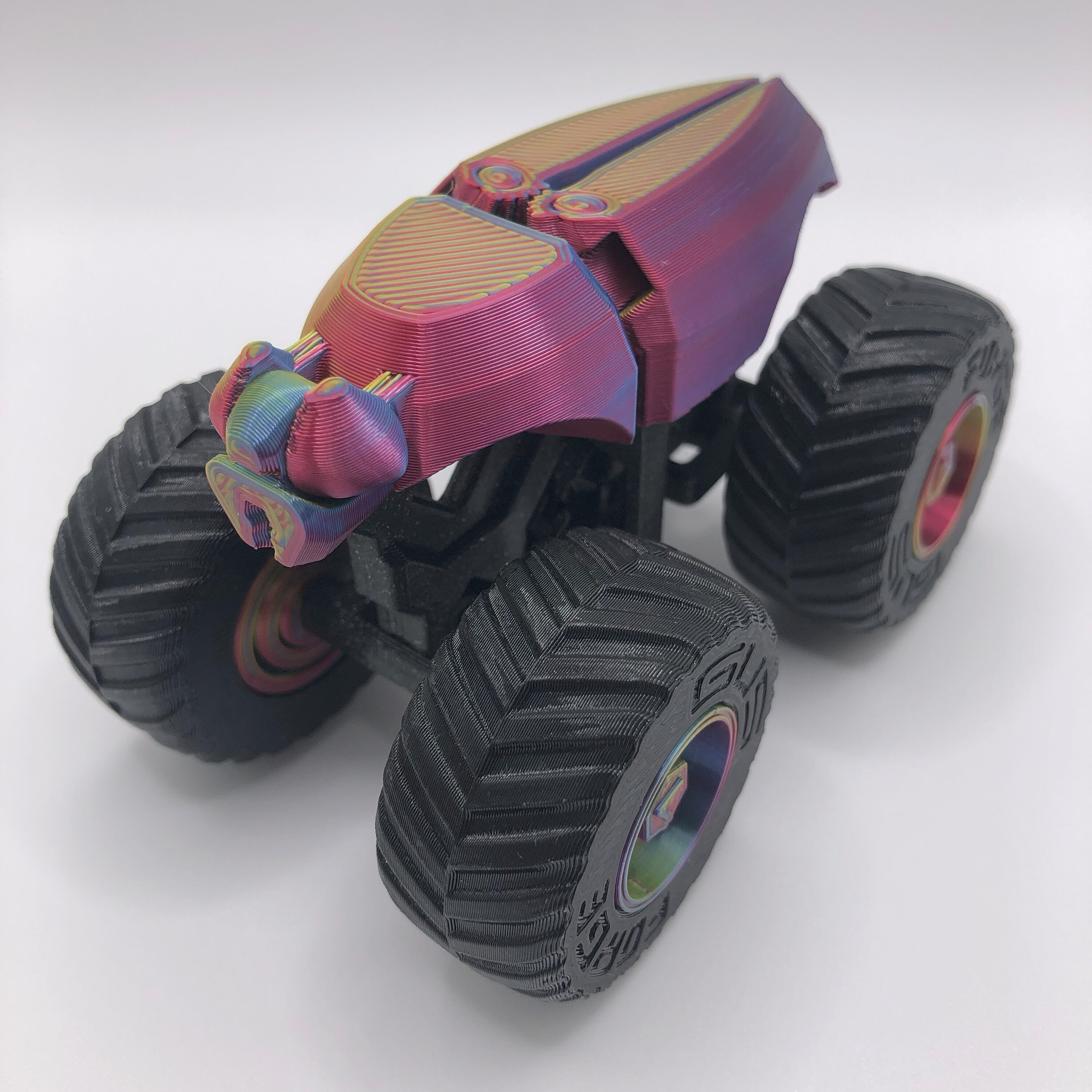 MONSTER TRUCK "scarab Smasher" - Stls for 3D Printing! Print-in-place ...