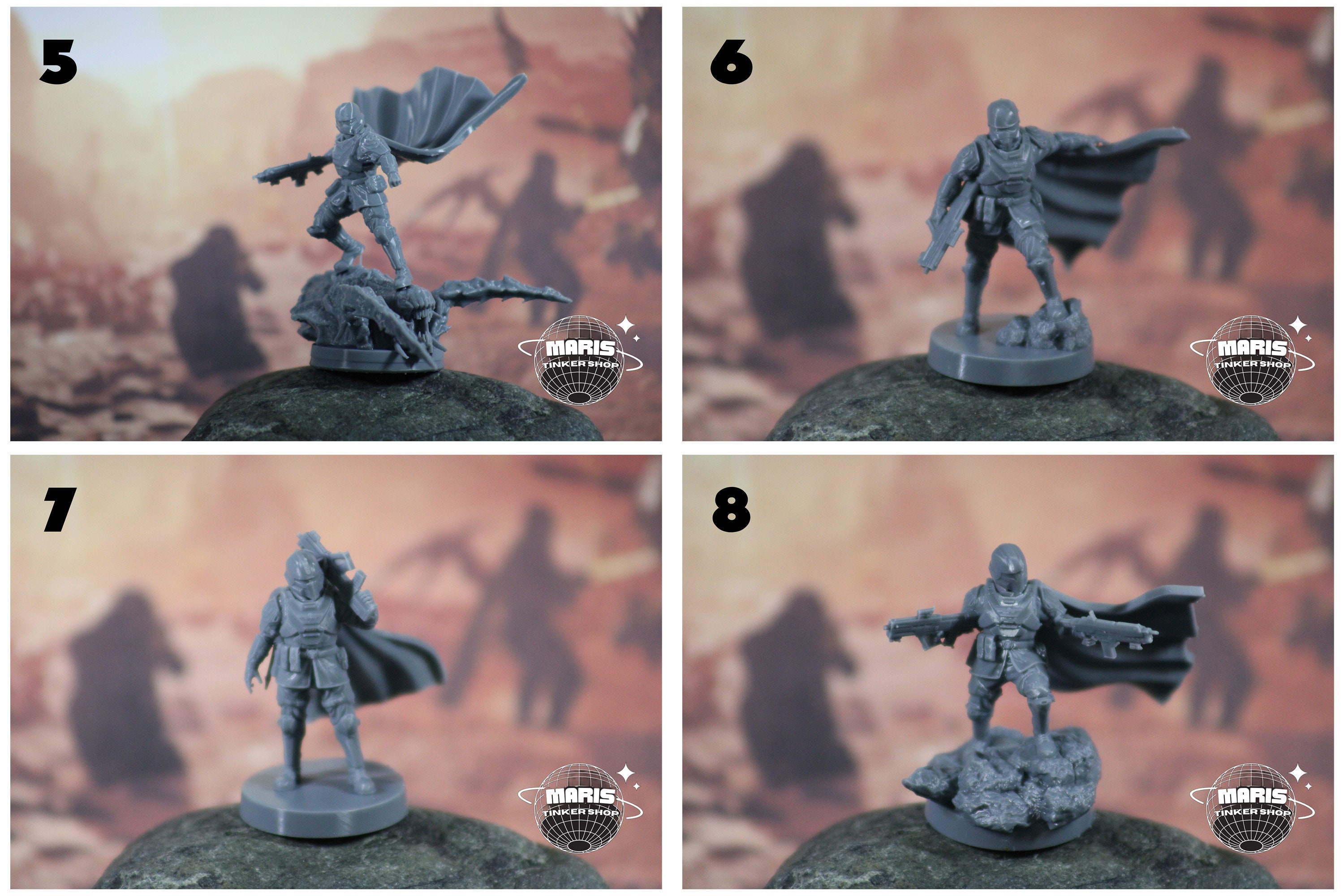 Helldivers 2 Figures. Tabletop Figures Suitable for Wargaming. Scale 1/ ...
