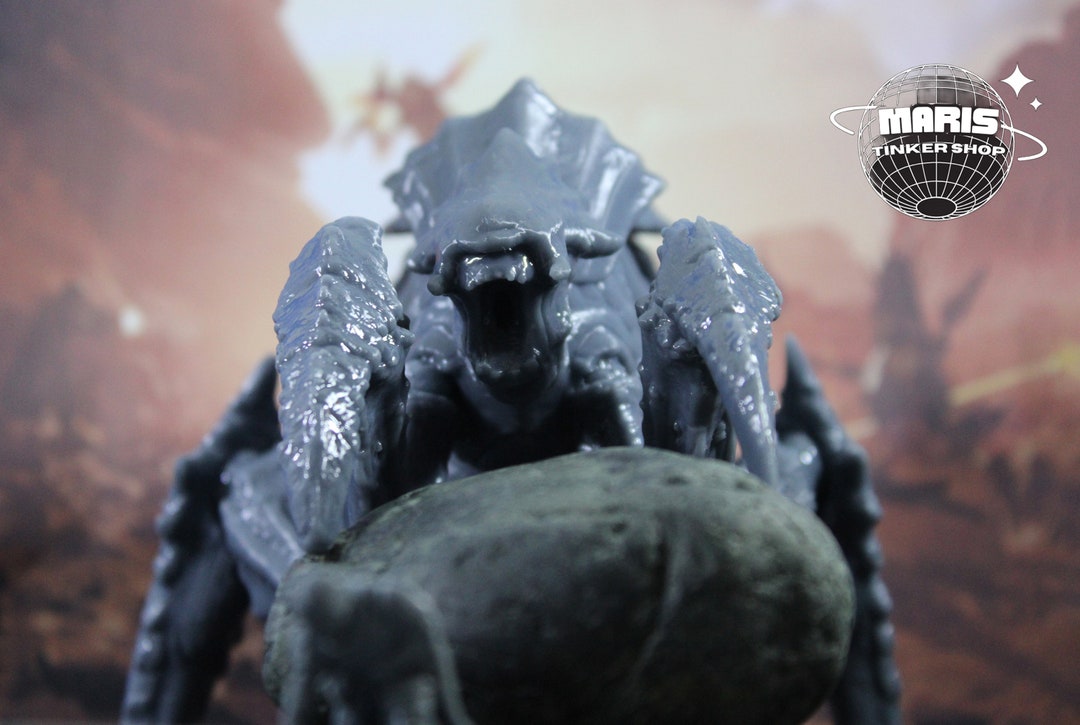 Terminid Bile Spewer From the Video Game Helldivers 2, Resin Printed ...