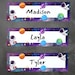 Solar System Outer Space Themed Desk Name Tags for Classroom - Etsy