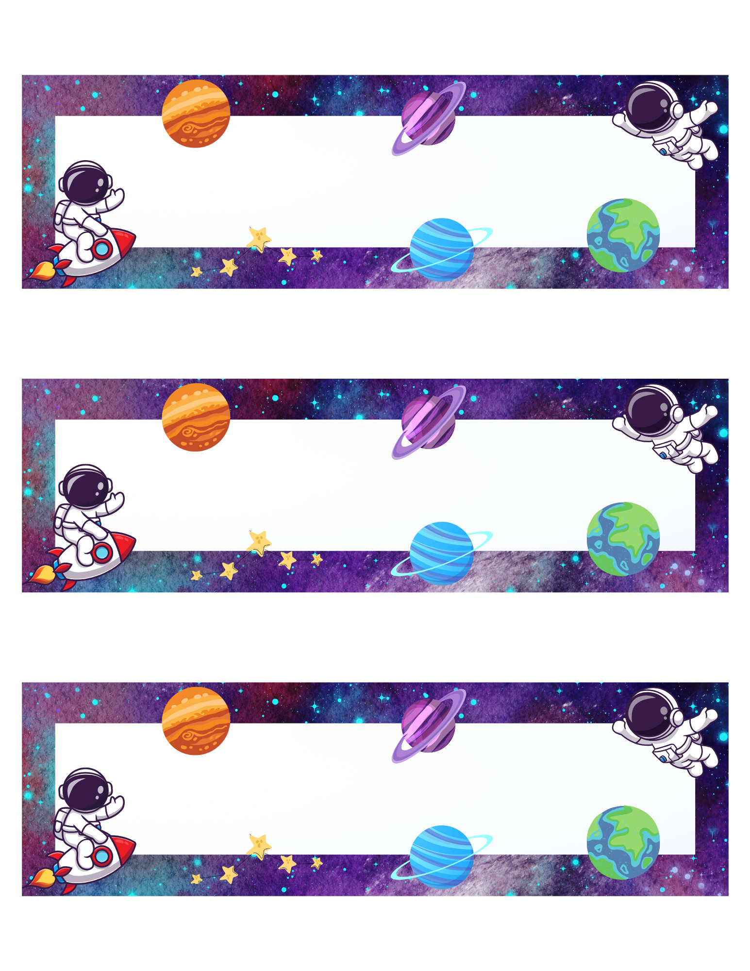 Solar System Outer Space Themed Desk Name Tags for Classroom - Etsy