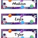 Solar System Outer Space Themed Desk Name Tags for Classroom - Etsy