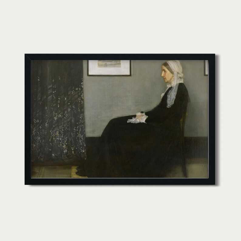 James Mcneill Whistler : Whistler's Mother (1871) Canvas Giclee Wall ...