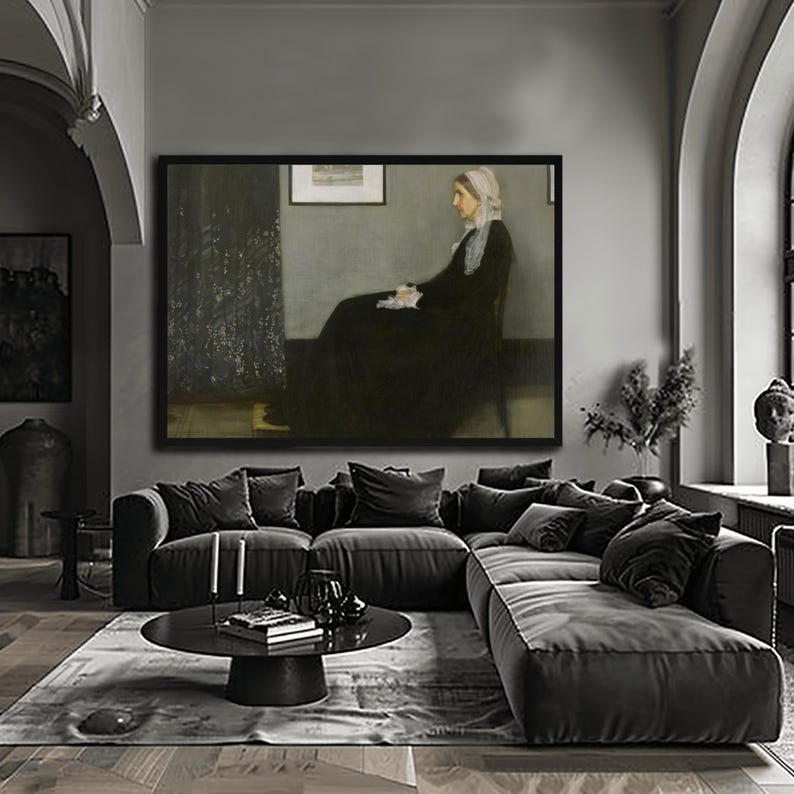 James Mcneill Whistler : Whistler's Mother (1871) Canvas Giclee Wall ...