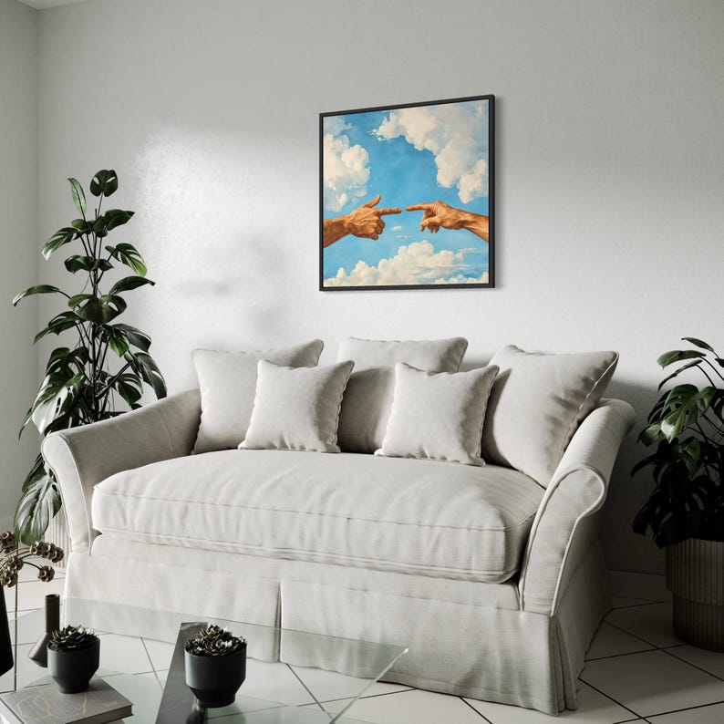 Hand of God Print: Christian Jesus Painting Peter, Picture of Christ ...