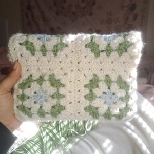 Granny Square Crochet Book Cover Coquette - Etsy