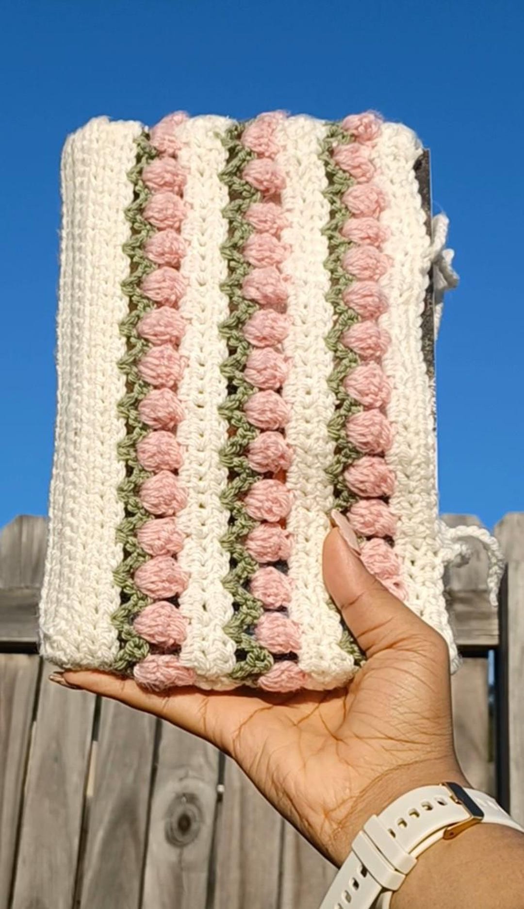 Crochet Tulip Book Cover/ Handmade Crochet Flower Book Cover - Etsy