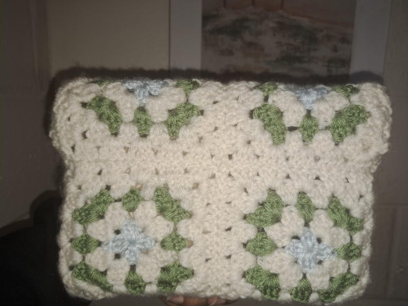 Granny Square Crochet Book Cover Coquette - Etsy