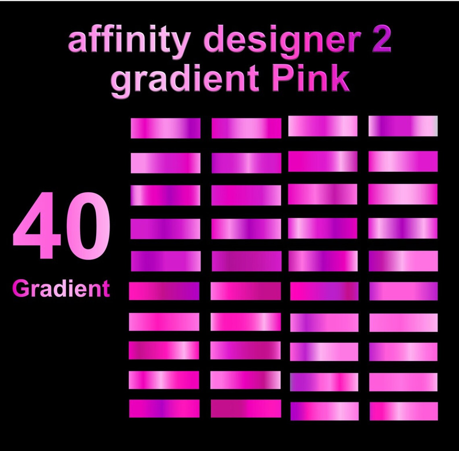 Affinity Designer2 Gradient,deep Metallic Gradient Swatches for ...