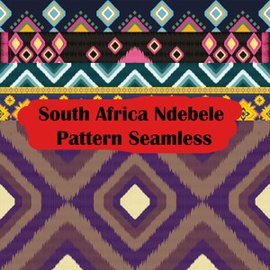 South Africa Ndebele Pattern Seamless Digital Papers-tile Patterns ...