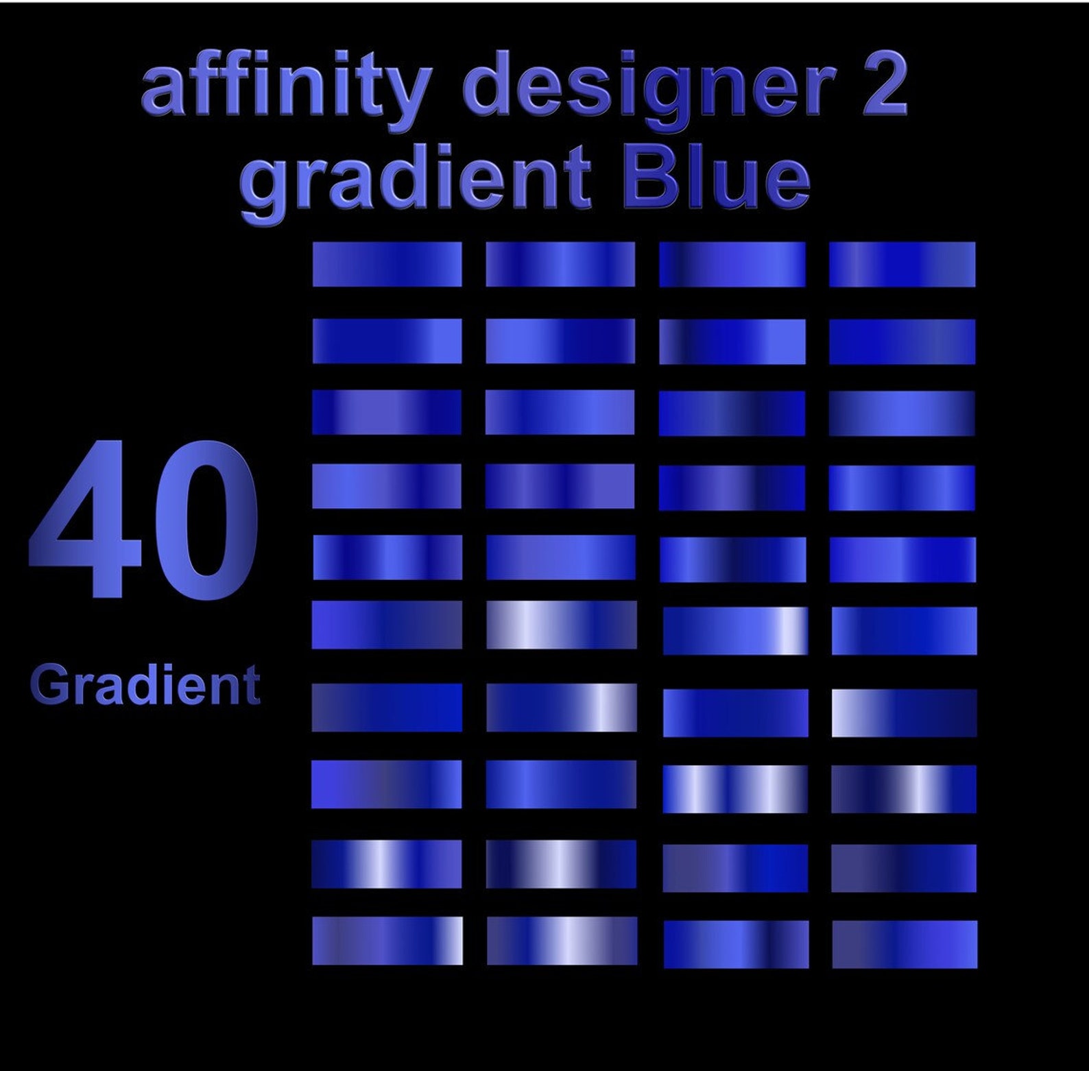 Affinity Designer2 Gradient,deep Metallic Gradient Swatches for ...