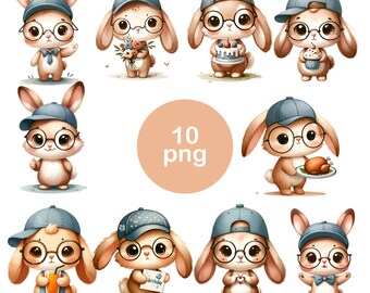 Happy Dirthday Deer Clipart, DIGITAL DOWNLOAD, Cute Watercolor, Baby ...