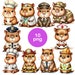 Cute Capybara Clipart, DIGITAL DOWNLOAD, Cute Watercolor, Baby Shower ...