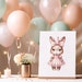 Happy Dirthday Rabbit Clipart, DIGITAL DOWNLOAD, Cute Watercolor, Baby ...