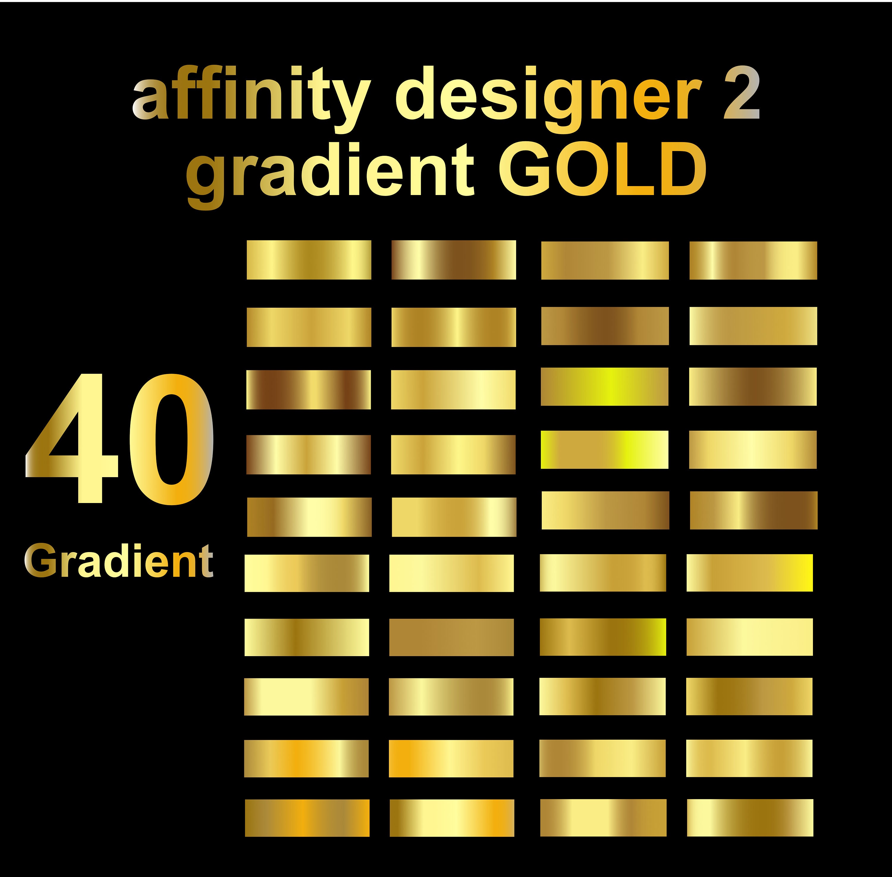 Affinity Designer2 Gradient,deep Metallic Gradient Swatches for ...