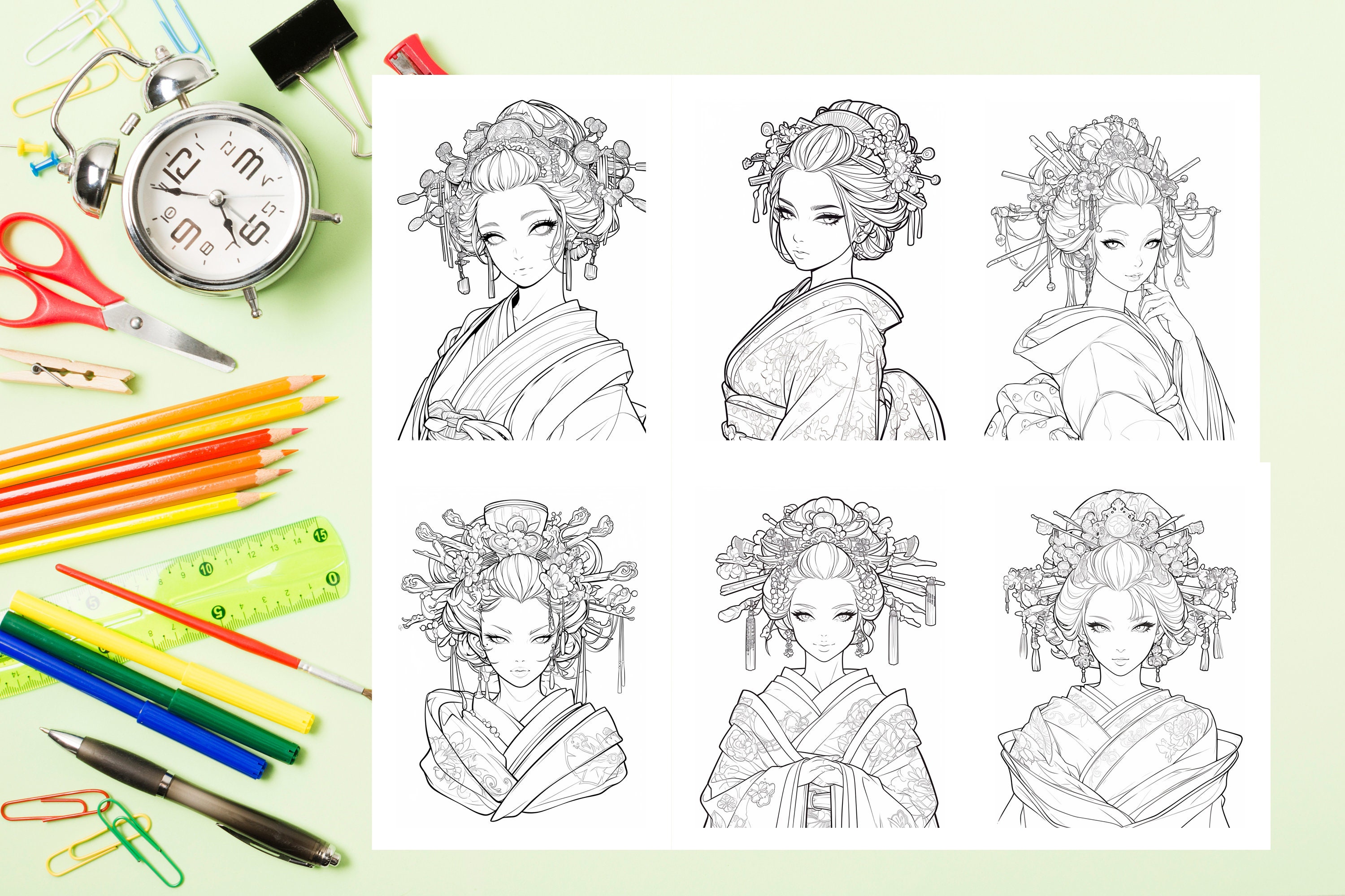 Beautiful Japan Coloring Book for Kids : - Kids Coloring Pages, Easy to ...