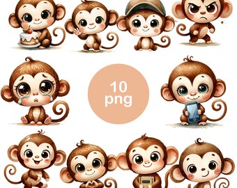 Happy Dirthday Deer Clipart, DIGITAL DOWNLOAD, Cute Watercolor, Baby ...