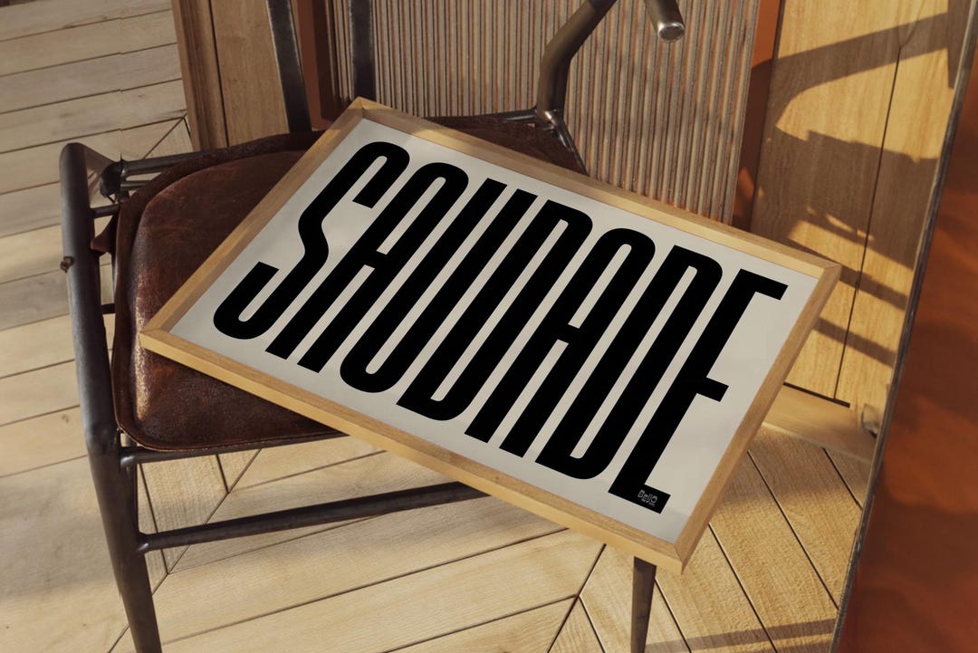 Saudade – Original Portuguese Wall Art, Typography Poster Print - Etsy
