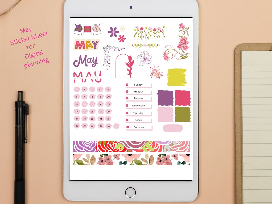 Digital Stickers for Goodnotes | Planner Essentials Pre-cropped ...