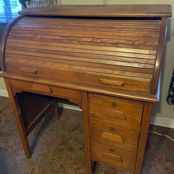 Roll Top Desk - Etsy