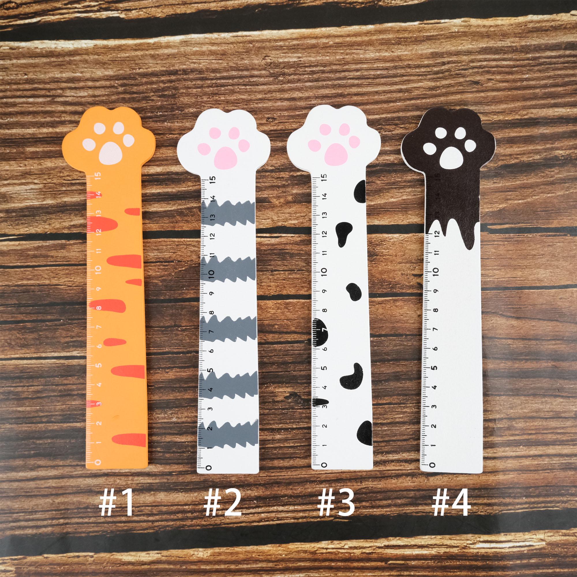 Personalization Creative Cat Paws Wooden Pocket Ruler, Children Ruler ...