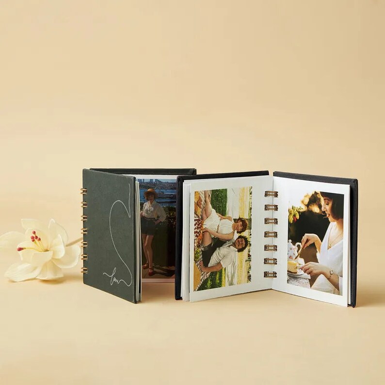 Mini Photo Album With 40 Photos, Custom Photo Album, Couple's Album ...
