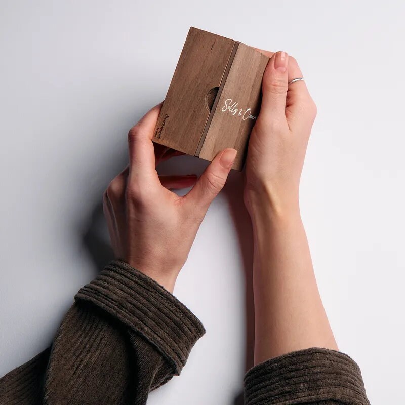 Pull Out Vertical Photo Memory Box, Accordion Photo Box, Gift for Her ...