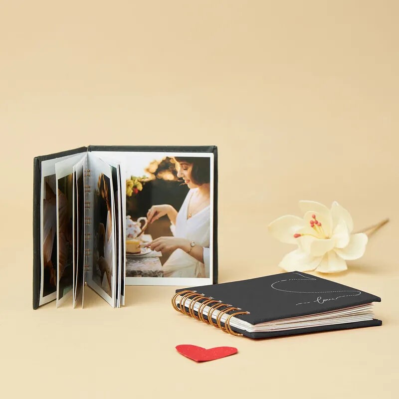 Mini Photo Album With 40 Photos, Custom Photo Album, Couple's Album ...