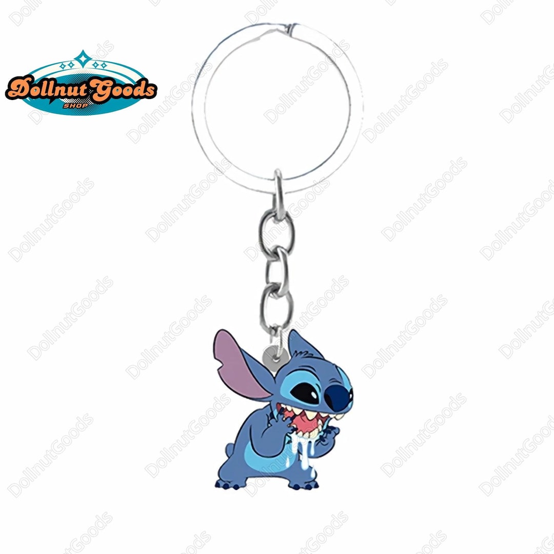 Disney Stitch Keychain, Stitch Keychain, Stitch Keyring, Lilo and ...