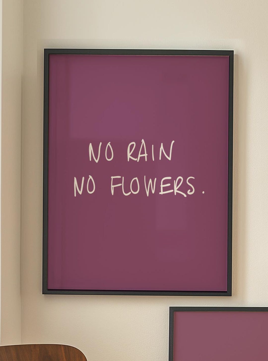 Floral Quotes, No Rain No Flowers, Motivational Printable Wall Art ...