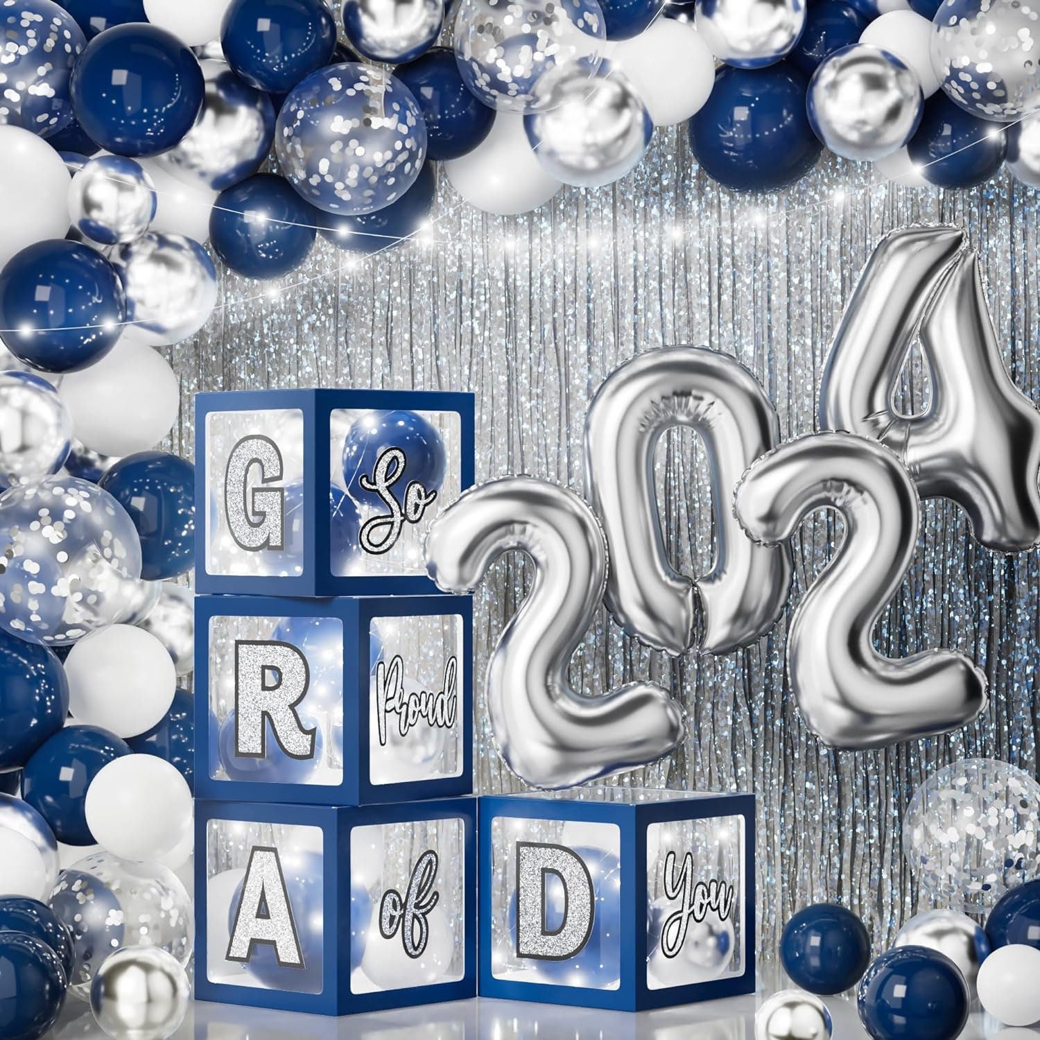 Graduation Party Decorations Class of 2024 Party Supplies LED Light ...