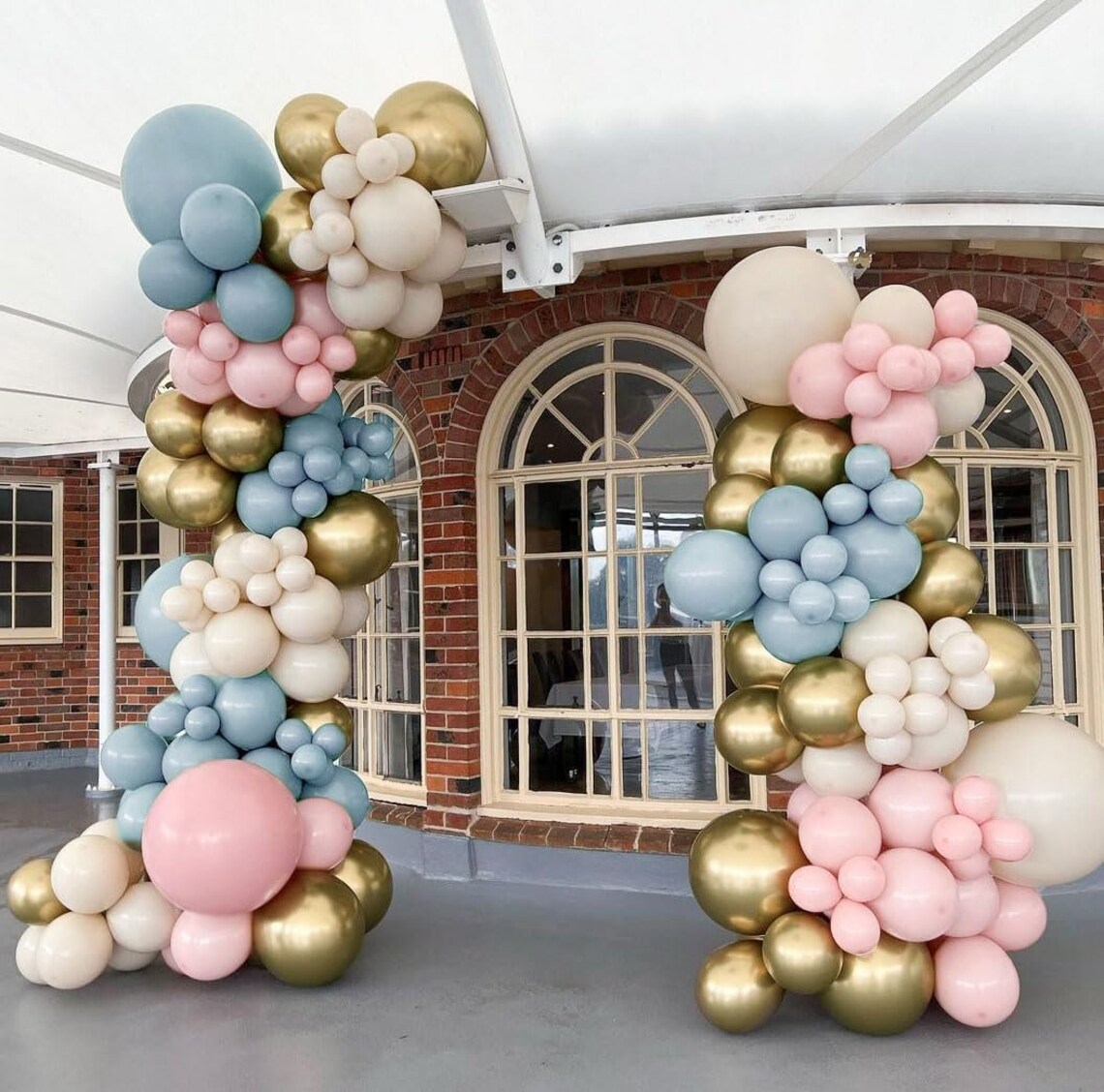 Gender Reveal Balloons Pink and Blue Double Stuffed Balloons Dusty ...