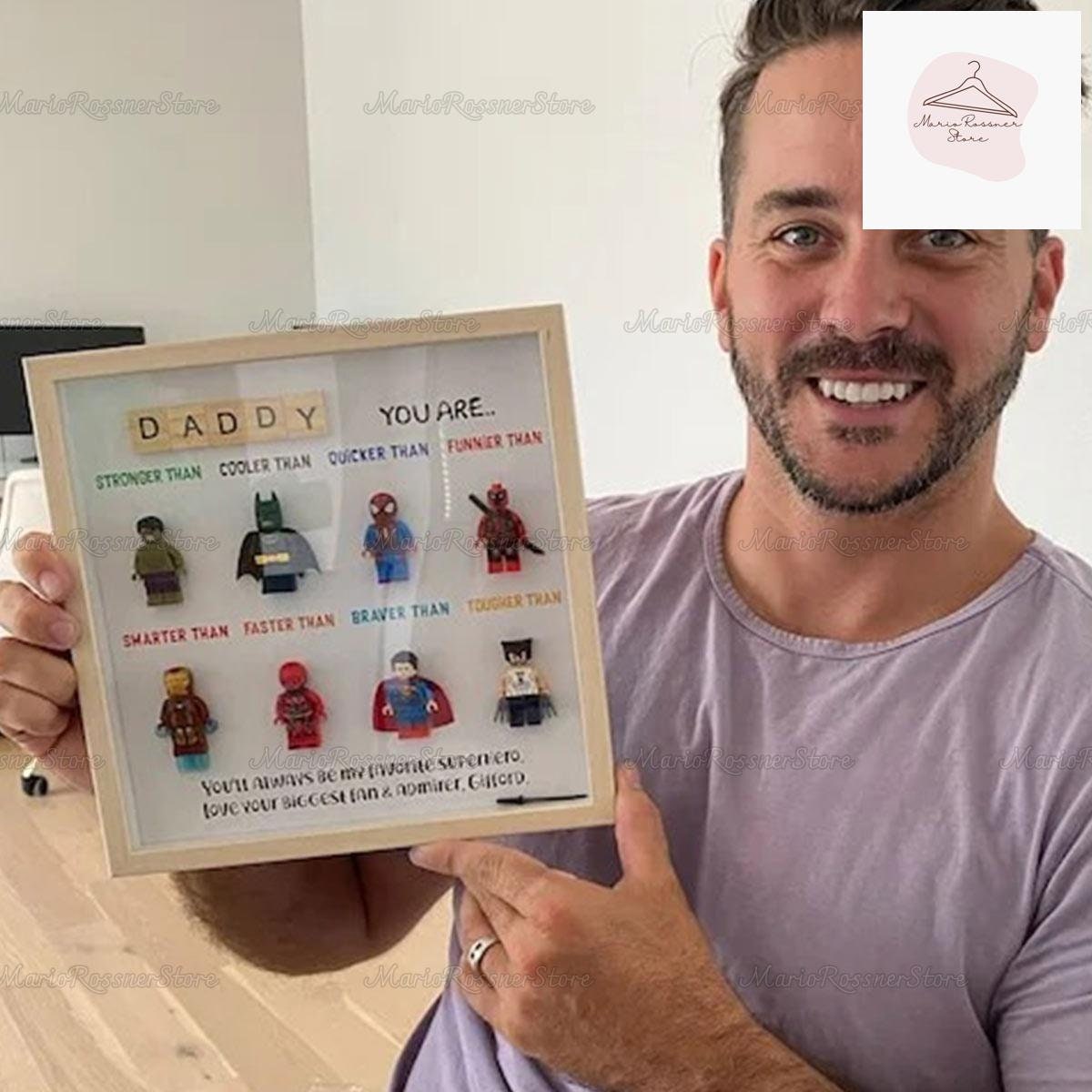 Daddy You're My Super Hero Frame, Custom Father Superhero Frame, Dad ...