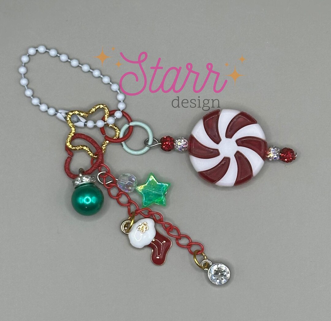 Stanley Tumbler Cup Charm Christmas Holidays Peppermint Candy - Etsy