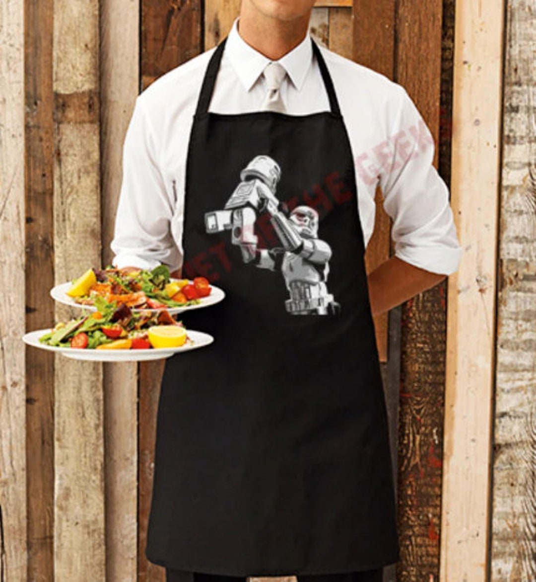 Funny Cooking Apron - Stormtrooper Design - Humorous BBQ Apron ...