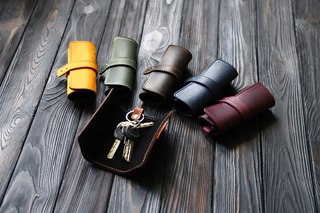 Leather Key Holder,key Case,leather Key Case,key Organizer,key Wallet ...