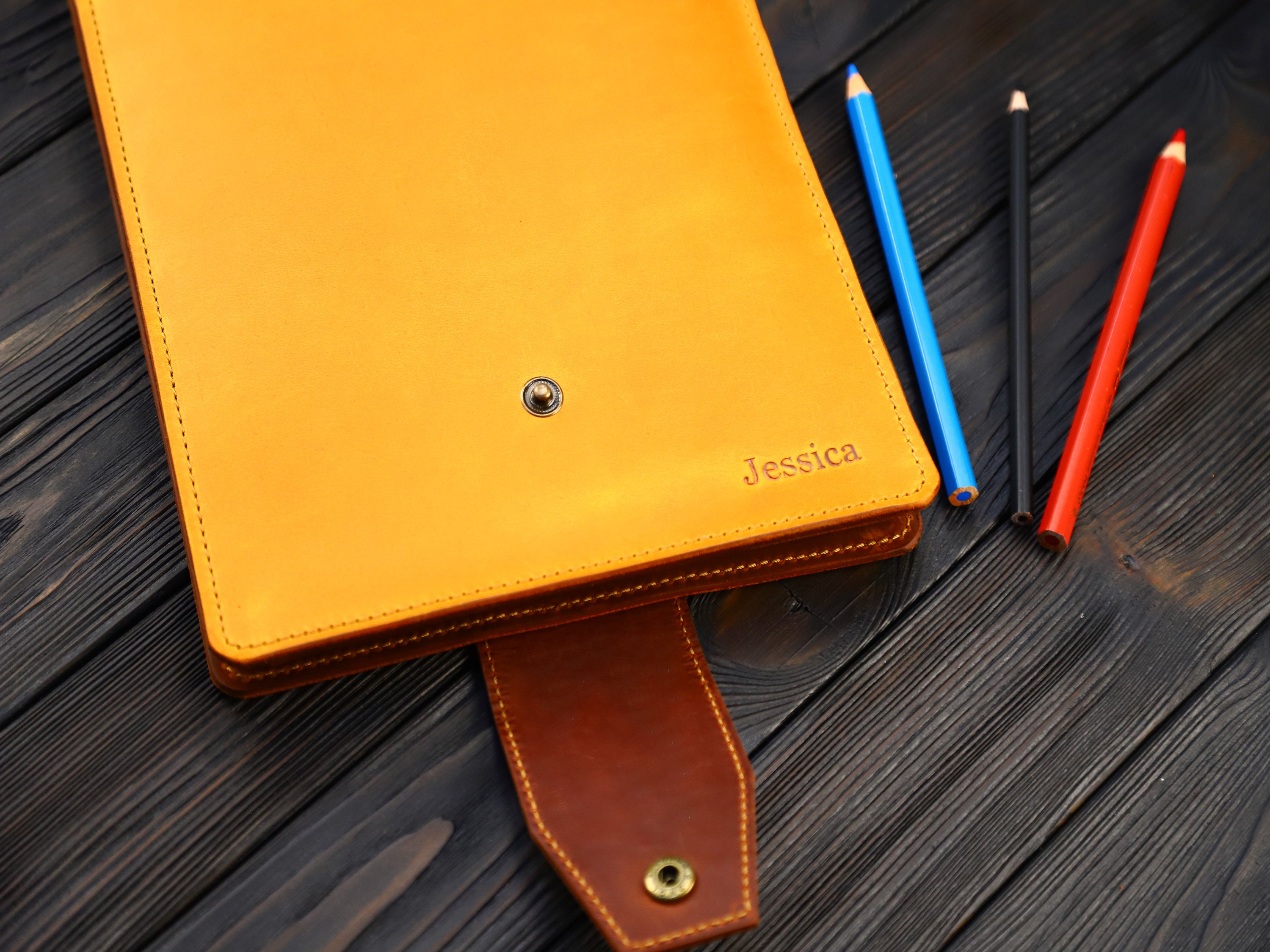 Custom Leather A4 Sketchbook Cover,personalized Leather Sketchbook ...