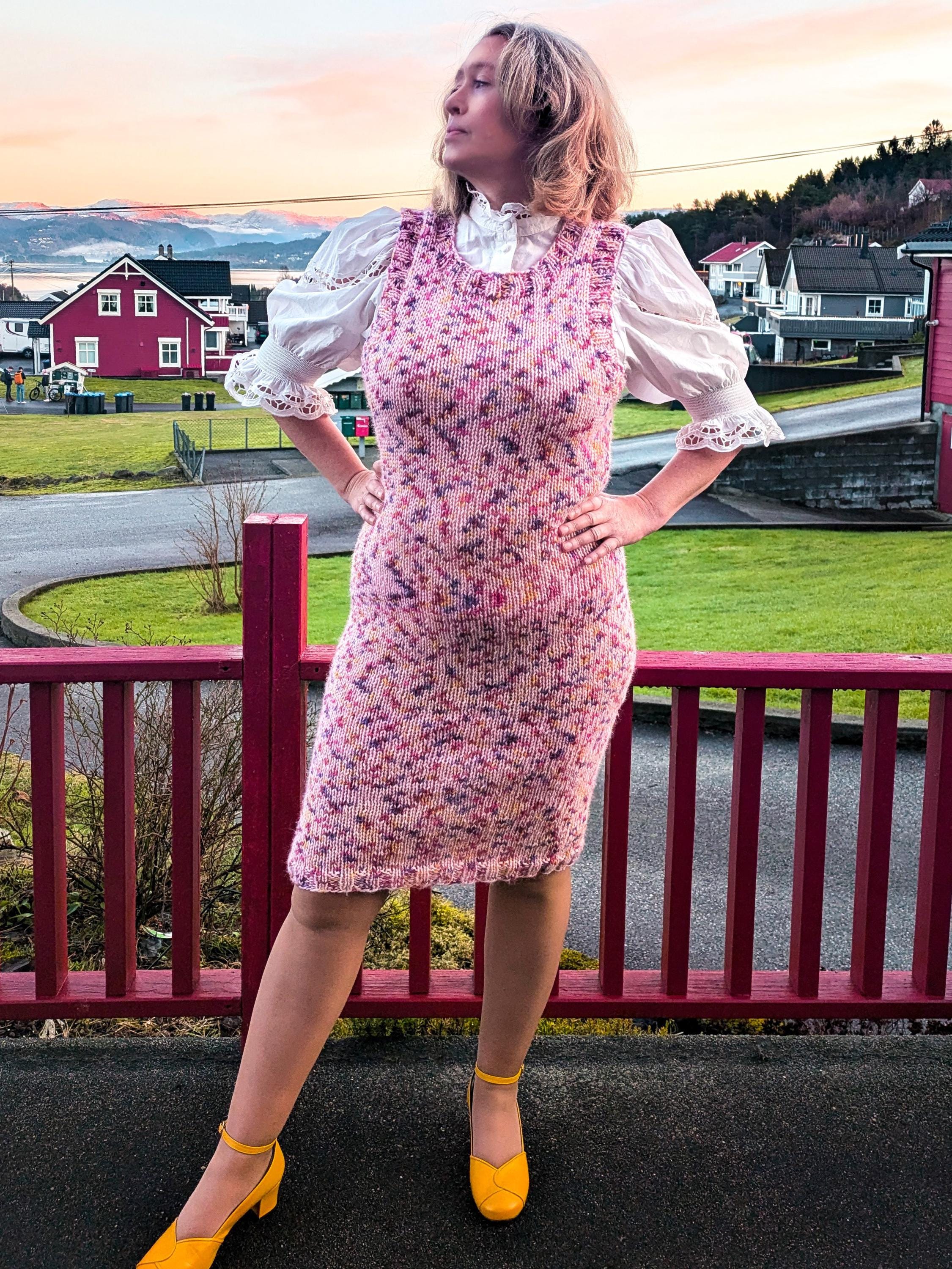 Beginner Friendly Knitting Pattern - Chunky Knit Dress - Fast Knit ...