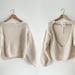 Sweater Knitting Pattern - Open Back Sweater - Easy Oversized Knit ...