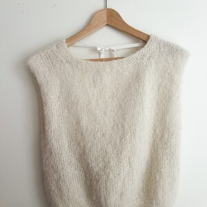 Sweater Knitting Pattern Open Back Sweater Easy Oversized Knit Pullover ...