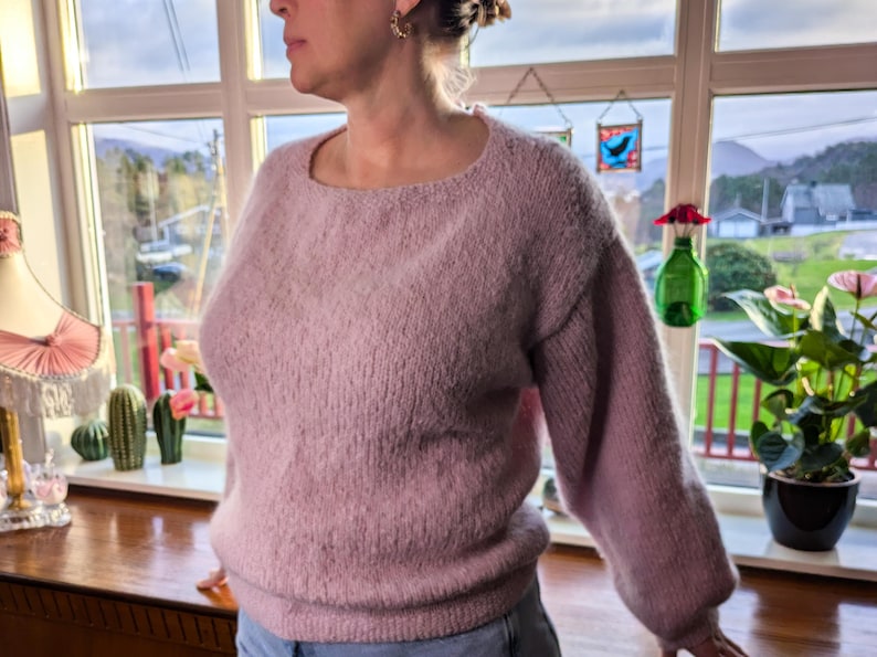 Sweater Knitting Pattern - Open Back Sweater - Easy Oversized Knit ...