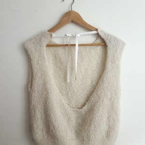 Sweater Knitting Pattern Open Back Sweater Easy Oversized Knit Pullover ...