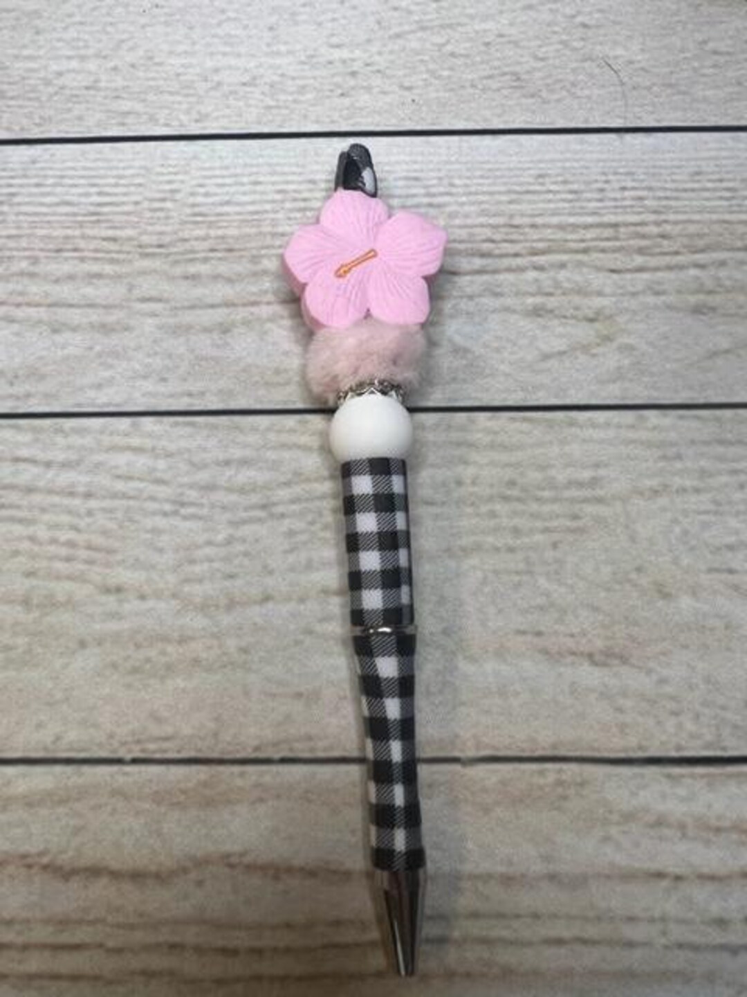 Pink Hibiscus Flower Pen - Etsy